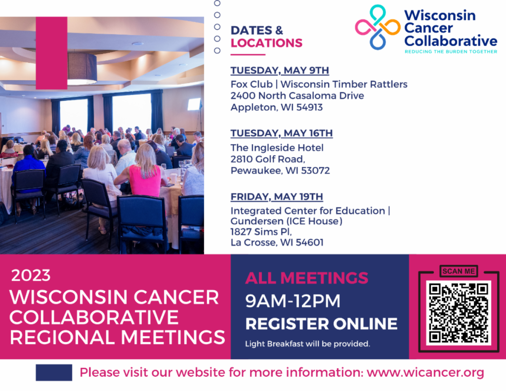 2023 Regional Meeting Poster | Wisconsin Cancer Collaborative