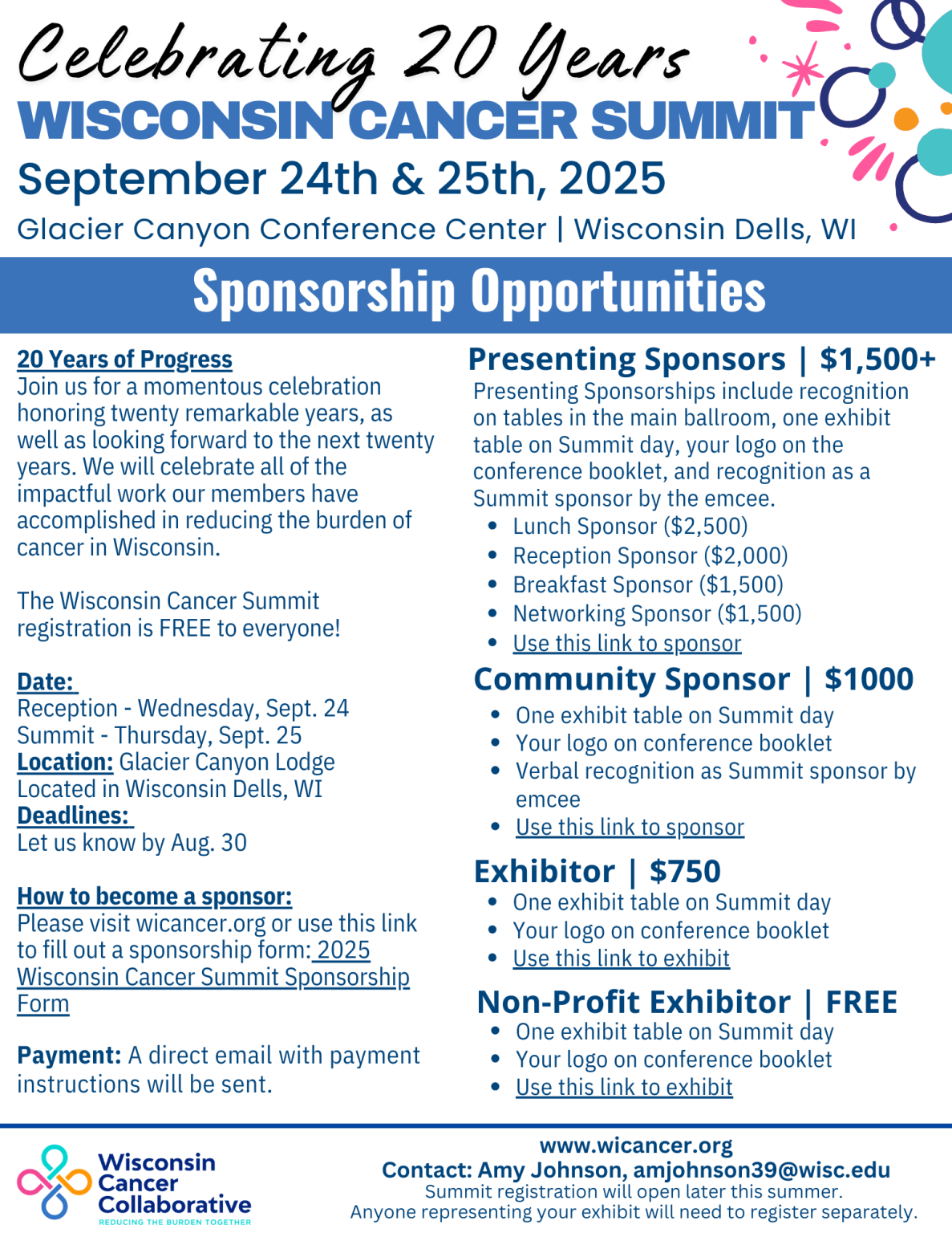 2025 Wisconsin Cancer Summit | Wisconsin Cancer Collaborative